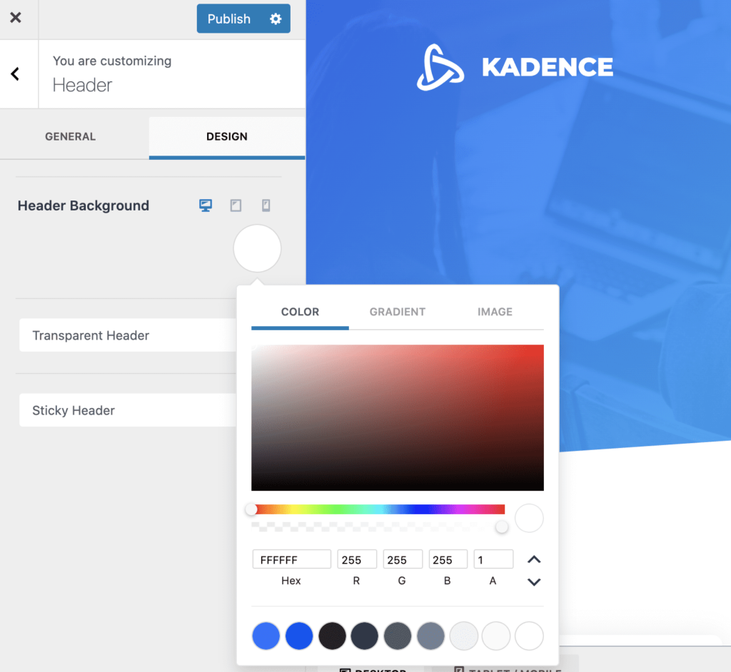 How to Customize the Kadence Header - Kadence Theme How to Customize the Kadence Header - Kadence Theme