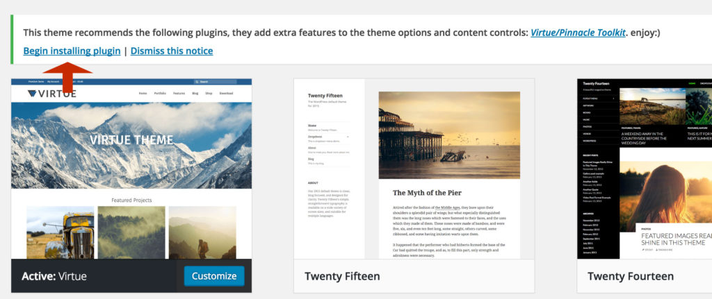 Installing Toolkit Plugin – Virtue